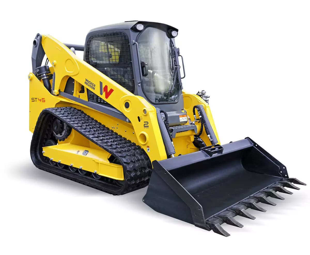 Lift higher, load more with the ST45 track loader from Wacker Neuson ...